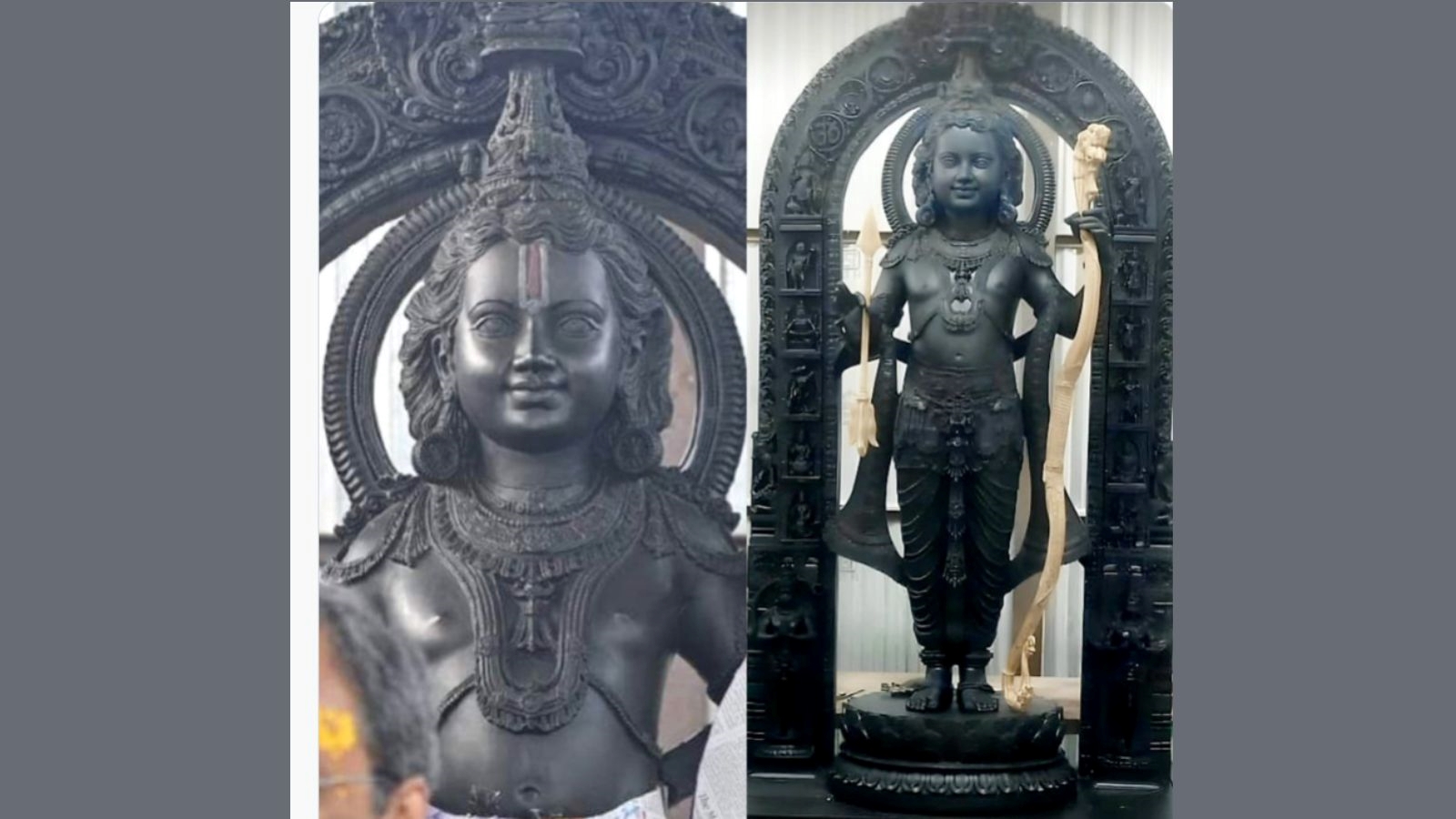 Ram Murti Ayodhya Photos: અયોધ્યા રામ મંદિર રામલલાની મૂર્તિની પહેલી ઝલક ...