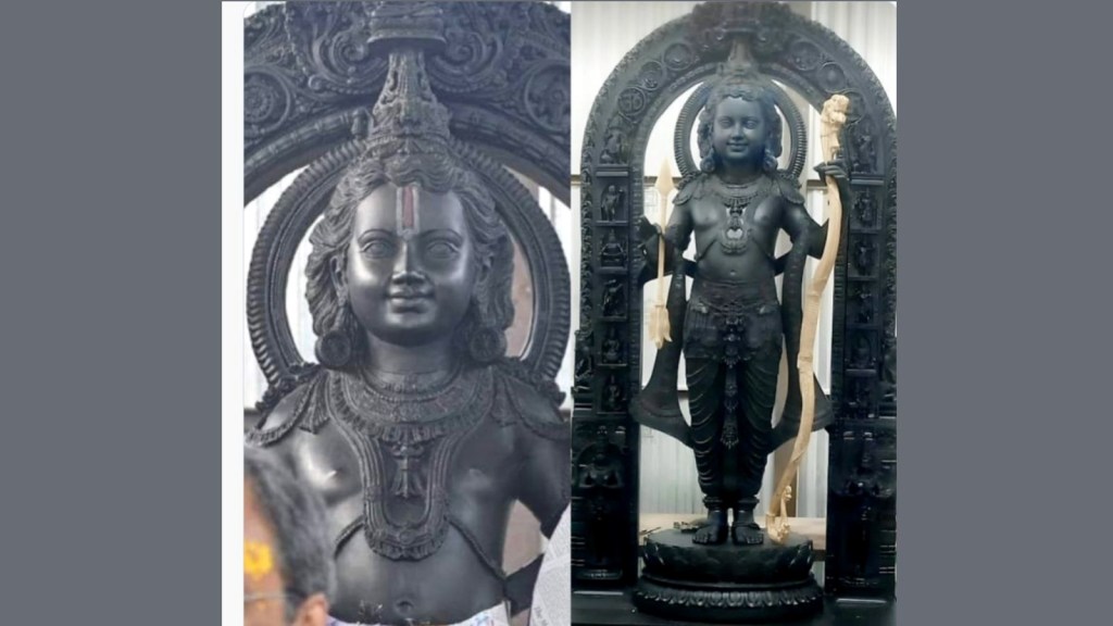 Ram Murti Ayodhya Photos: અયોધ્યા રામ મંદિર રામલલાની મૂર્તિની પહેલી ઝલક ...