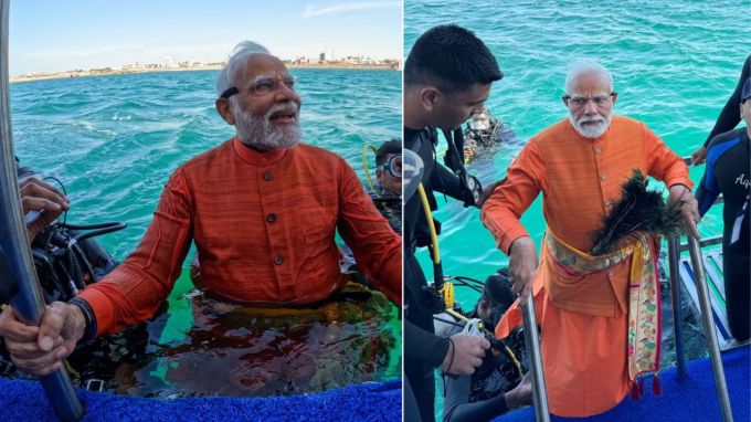 PM Modi Dwarka Darshan Scuba dives | પીએમ મોદી દ્વારકા પ્રવાસ સાથે ...
