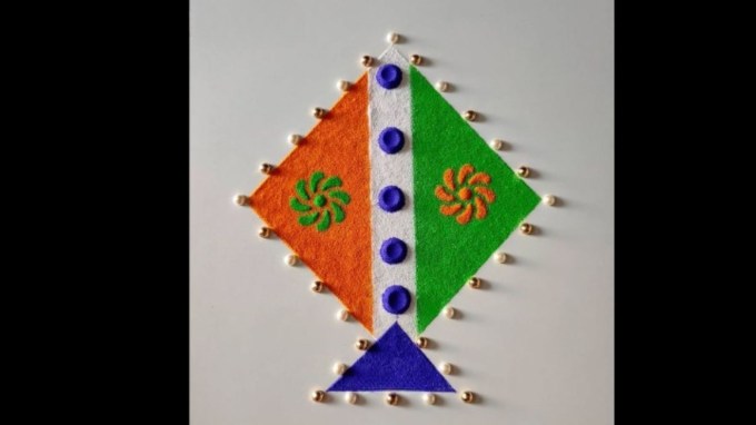 Republic Day 2025 Rangoli Design: Gantantra Diwas Simple, Easy Rangoli ...