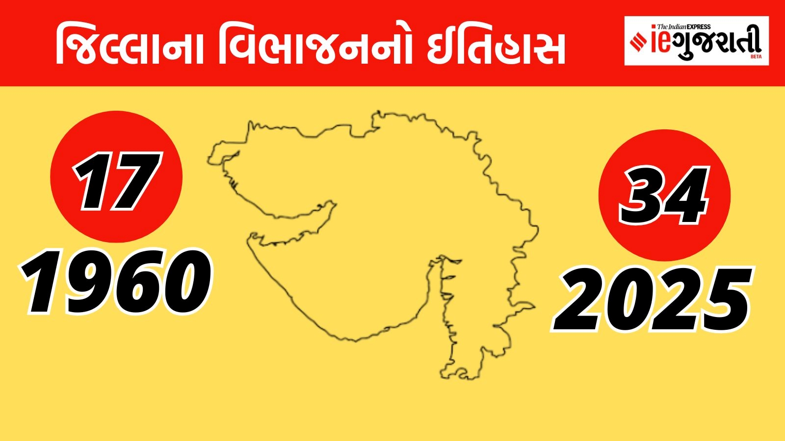ગુજરાતના જિલ્લાઓના વિભાજનનો ઈતિહાસ | History of division of districts ...