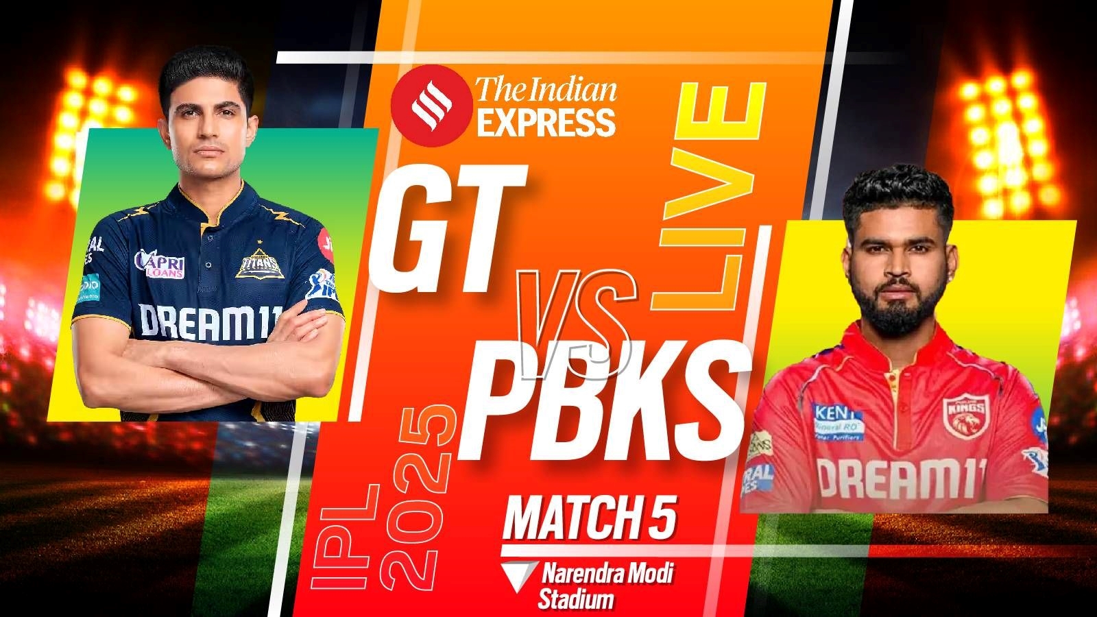 આઈપીએલ 2025, ગુજરાત વિ પંજાબ મેચ | GT vs PBKS Score, IPL 2025: Gujarat Titans vs Punjab Kings ...