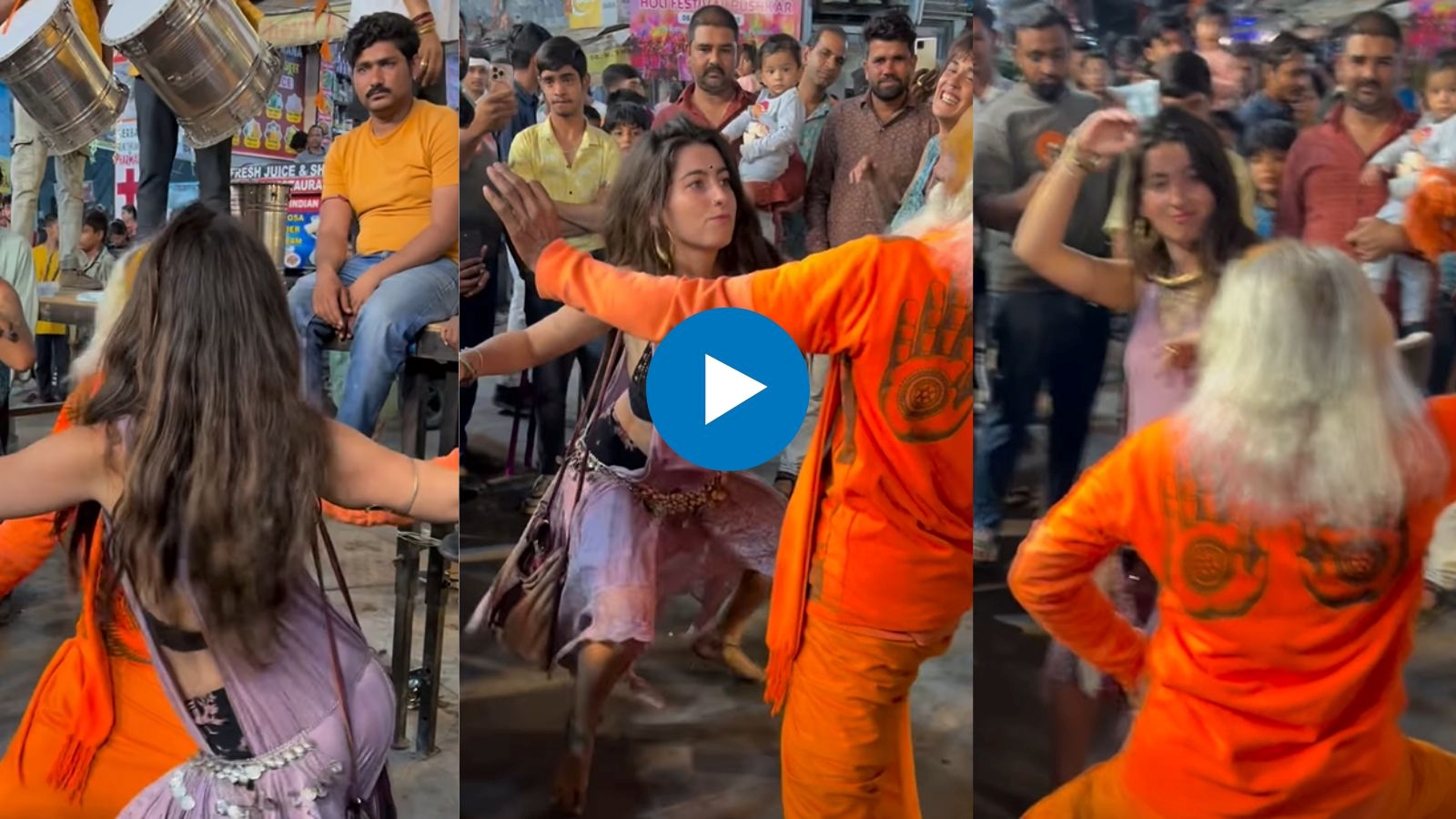 વિદેશી યુવતી સાથે બાબાજીનો ડાન્સ વાયરલ | Babaji's dance with a foreign ...