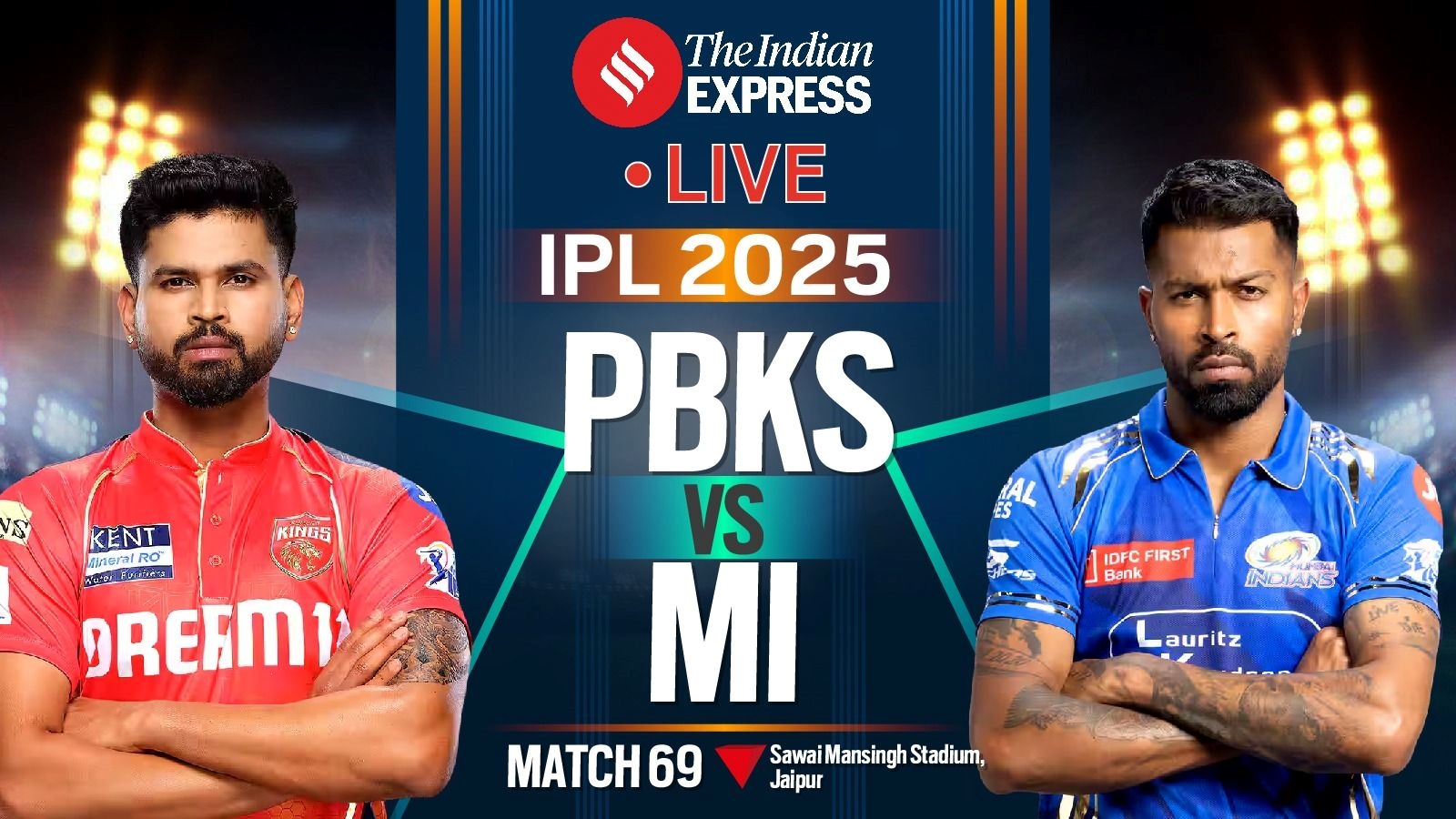 આઈપીએલ 2025, પંજાબ વિ મુંબઈ મેચ | MI vs PBKS Live Score, IPL 2025: Mumbai Indians vs Punjab ...