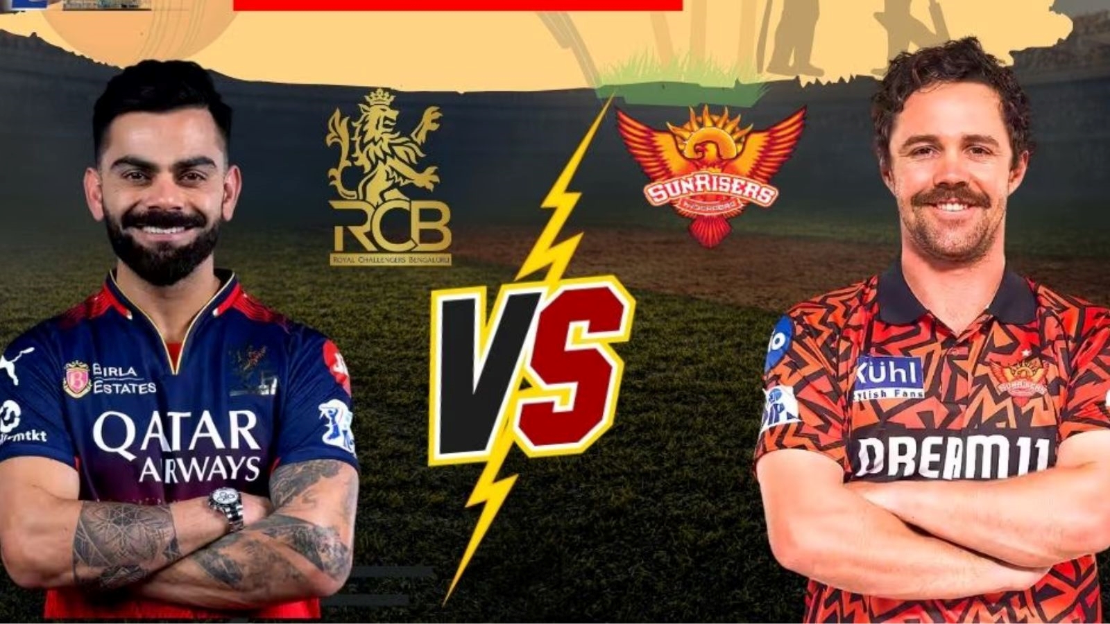 RCB vs SRH: રોયલ ચેલેન્જર્સ બેંગલુરુ અને સનરાઇઝર્સ હૈદરાબાદ વચ્ચે આજે ખરાખરીનો જંગ, જાણો સંભવિત ...