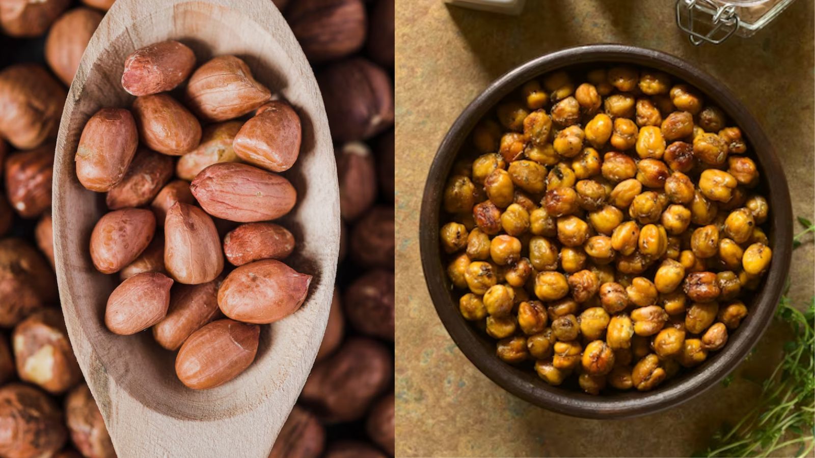 સીંગ વિરુદ્ધ શેકેલા ચણા પ્રોટીનની સરખામણી સ્વાસ્થ્ય લાભો | Peanuts vs ...